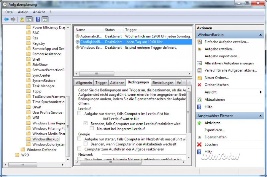 "Sichern und Wiederherstellen" unter Windows 7 - WinTotal.de