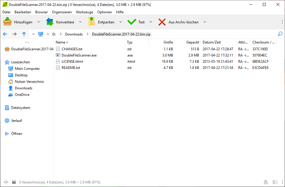 PeaZip - Download - Kostenlos & schnell auf WinTotal.de