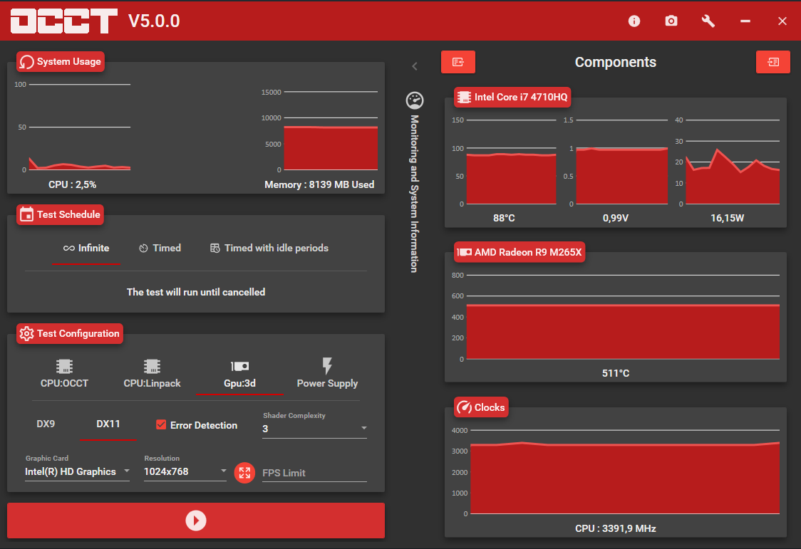 OCCT - Download - Kostenlos & schnell auf WinTotal.de