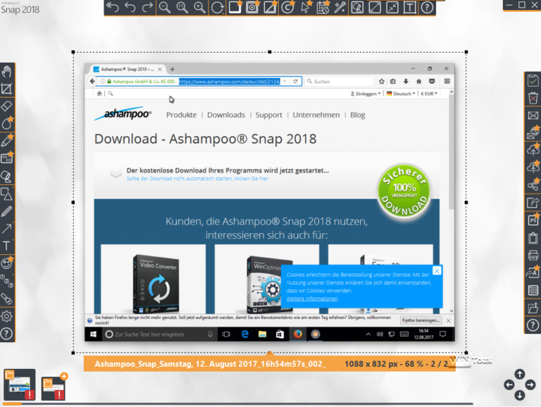 Ashampoo Snap Free - Download - Kostenlos & schnell auf WinTotal.de