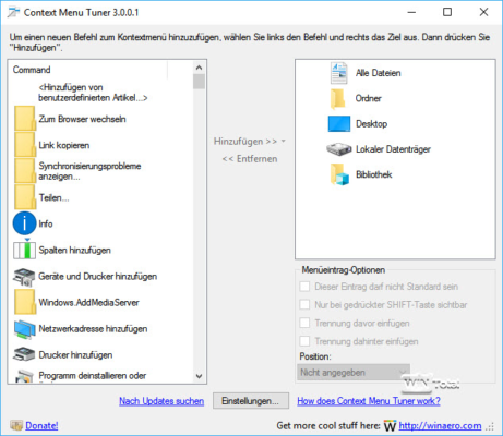 Context Menu Tuner - Download - Kostenlos & schnell auf WinTotal.de