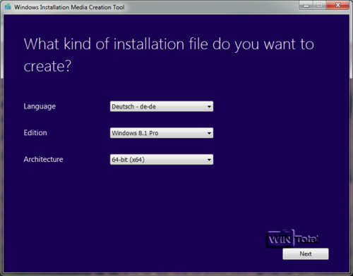 Media Creation Tool - Download - Kostenlos & schnell auf WinTotal.de
