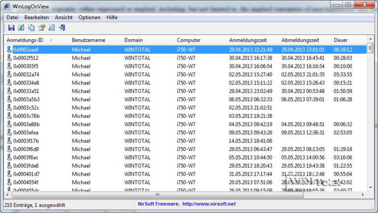 WinLogOnView - Download - Kostenlos & schnell auf WinTotal.de