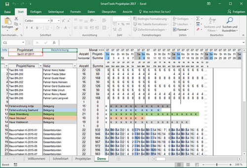 SmartTools Projektplan für Excel - Download - Kostenlos & schnell auf WinTotal.de