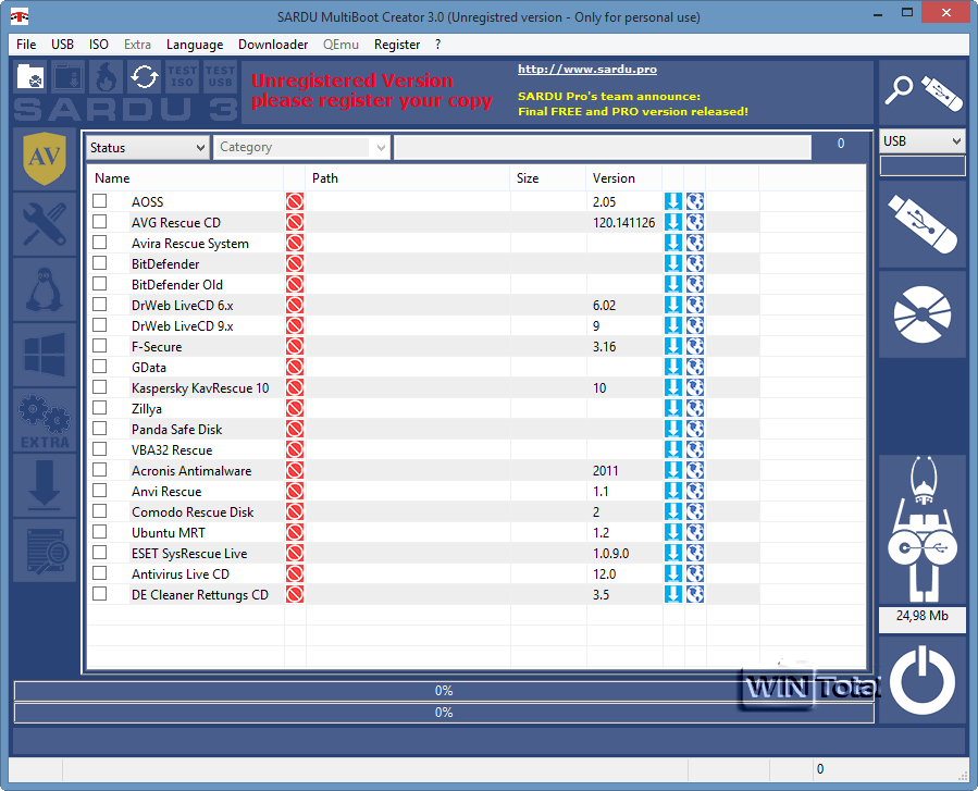 SARDU MultiBoot Creator - Download - Kostenlos & schnell auf WinTotal.de