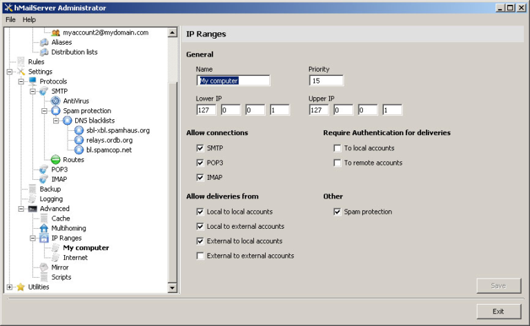 hMailServer - Download - Kostenlos & schnell auf WinTotal.de