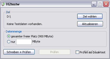 H2testw - Download - Kostenlos & schnell auf WinTotal.de