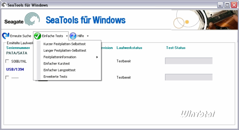SeaTools for Windows - Download - Kostenlos & schnell auf WinTotal.de