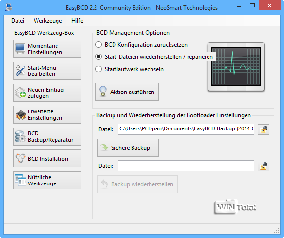EasyBCD - Download - Kostenlos & schnell auf WinTotal.de