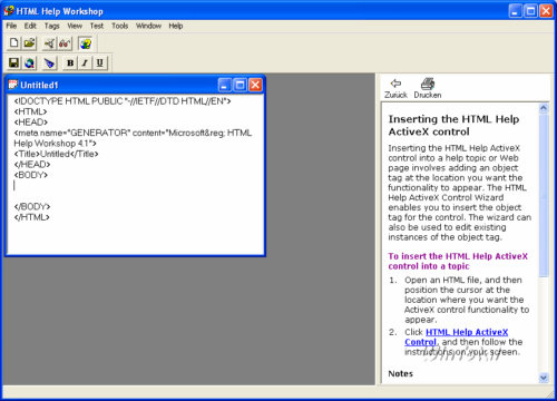 HTML Help Workshop - Download - Kostenlos & schnell auf WinTotal.de