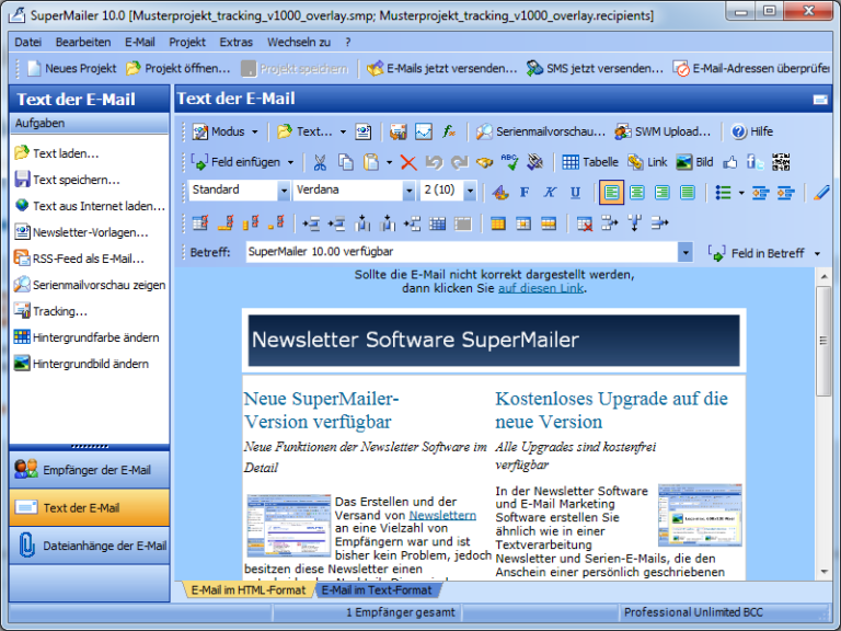 SuperMailer - Download - Kostenlos & schnell auf WinTotal.de