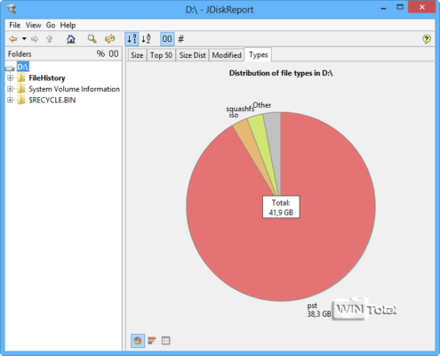 JDiskReport - Download - Kostenlos & schnell auf WinTotal.de
