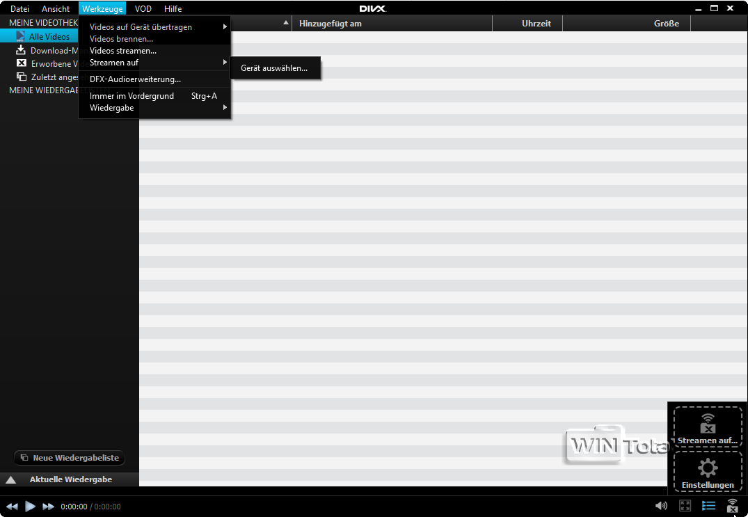 DivX - Download - Kostenlos & schnell auf WinTotal.de