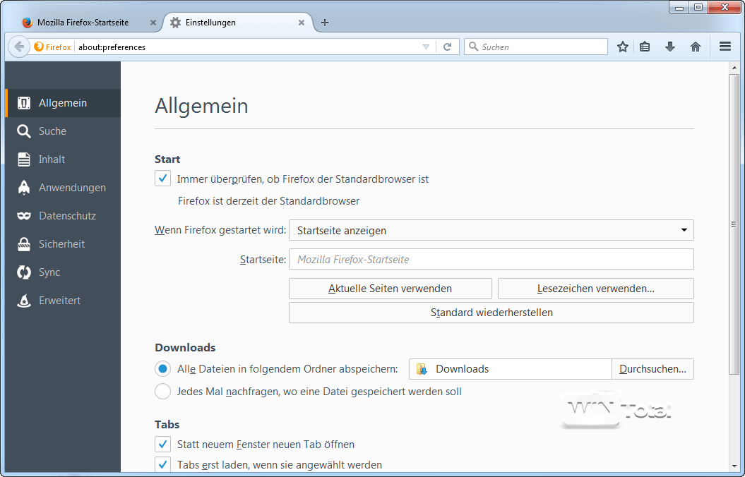 Mozilla Firefox - Download - Kostenlos & schnell auf WinTotal.de