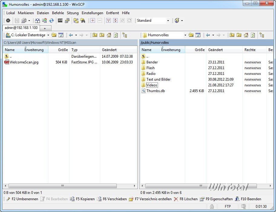 WinSCP - Download - Kostenlos & schnell auf WinTotal.de
