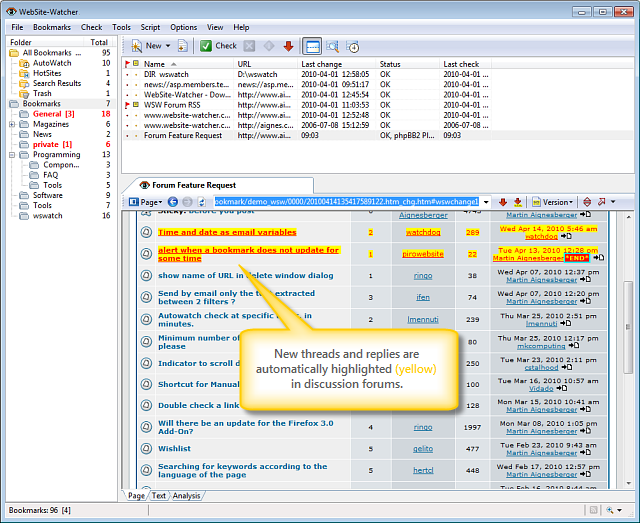 Website Watcher - Download - WinTotal.de