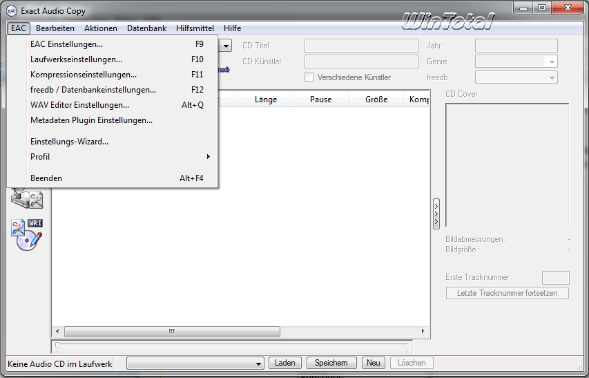Exact Audio Copy - Download - WinTotal.de