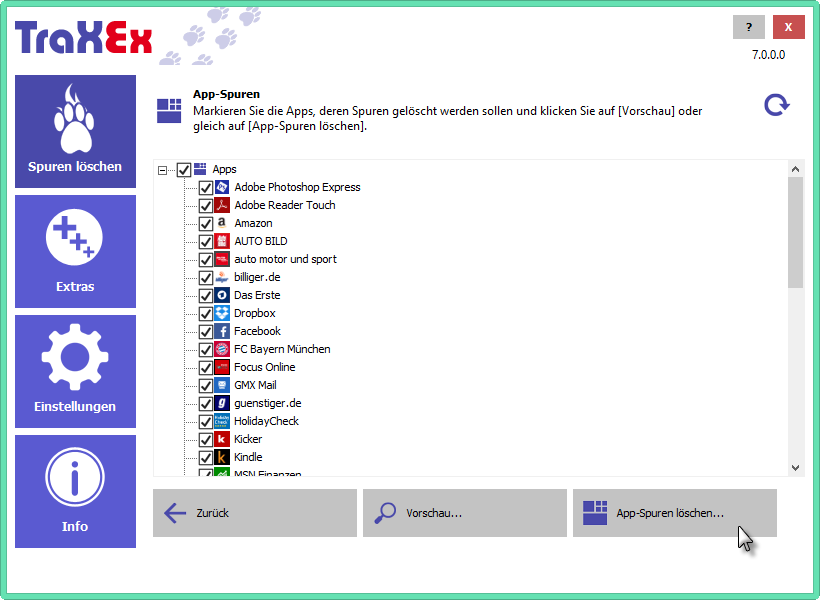 TraXEx - Download - WinTotal.de