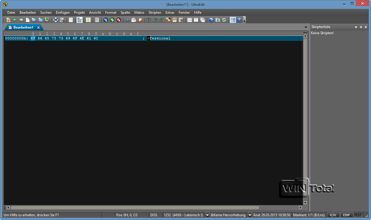 UltraEdit - Download - WinTotal.de