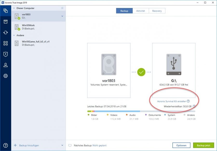 Backup-Software für den Alltag im Vergleich - WinTotal.de