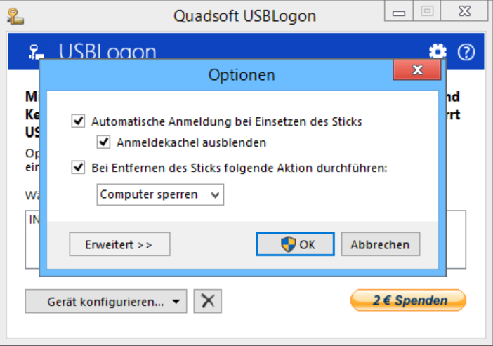 USB-Stick-Schlüssel: Die bequeme Art, Ihren PC zu schützen