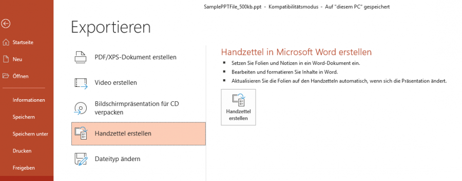PowerPoint Präsentation exportieren und alle Inhalte mitnehmen: So geht's