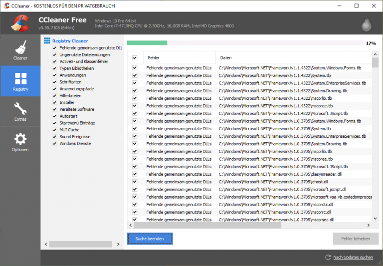 CCleaner: Das Reinigungstool im Test - WinTotal.de