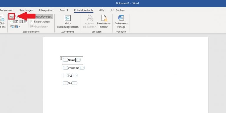 Formular mit Word erstellen: So erstellen Sie ein ausfüllbares Dokument