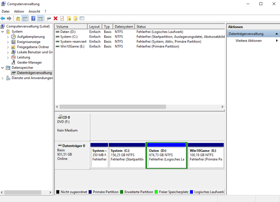 Windows 10 Datenträgerverwaltung Aktiv Setzen – TQKU