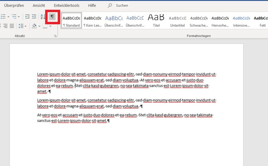 Abschnittswechsel in Word einfügen, bearbeiten oder entfernen - So geht's