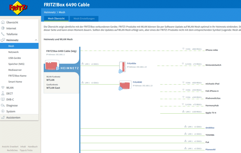 FRITZ!Box Mesh: So richten Sie ein Mesh-Netzwerk mit AVM-Geräten ein