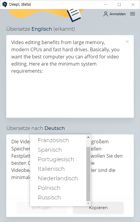 DeepL - Download - Kostenlos & schnell auf WinTotal.de