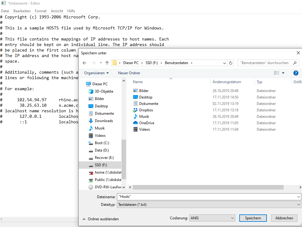 Hosts-Datei in Windows 10: Anwendung & Anleitung zum Bearbeiten