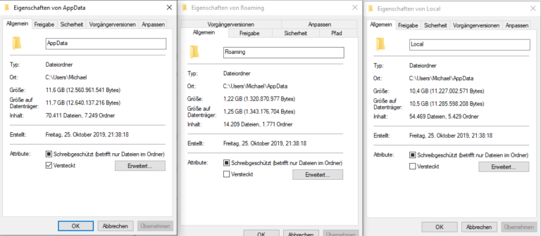 Windows 10 Appdata - so können Sie den Ordner anzeigen und bereinigen