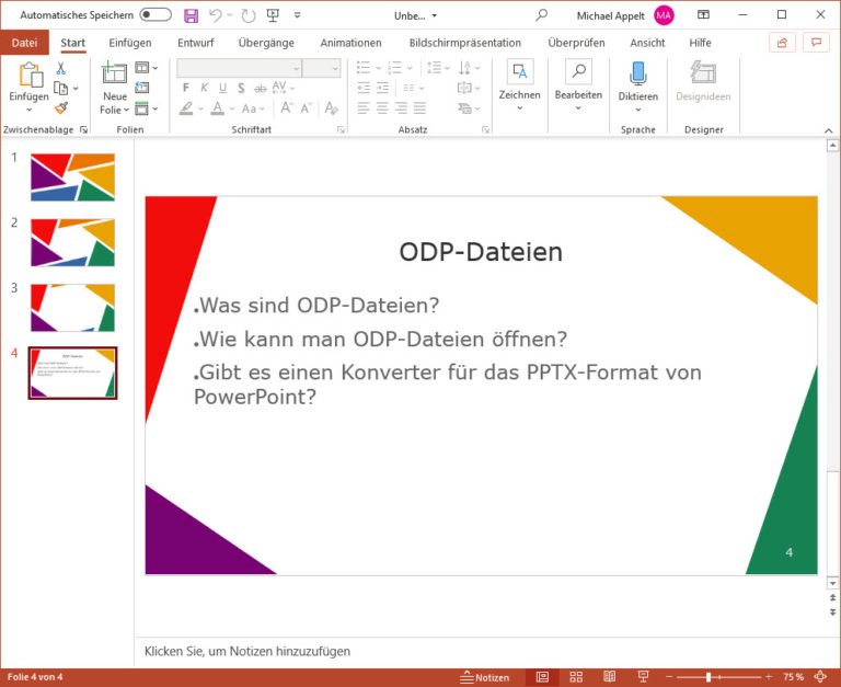 Was ist eine ODP-Datei und wie öffnet man sie? - Tipps & Tricks