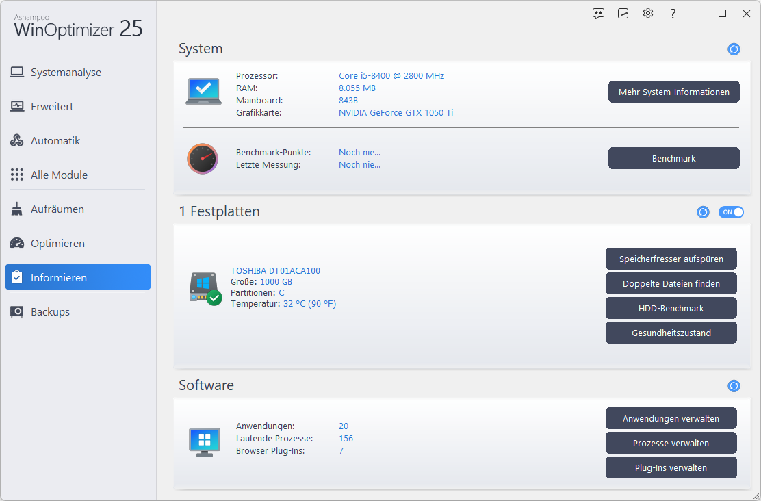 Ashampoo WinOptimizer - Download - Kostenlos & schnell auf WinTotal.de