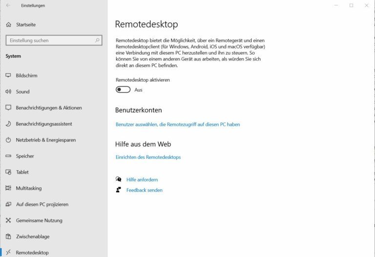 Windows Remote Desktop einrichten - so nutzen Sie die Fernwartung von ...