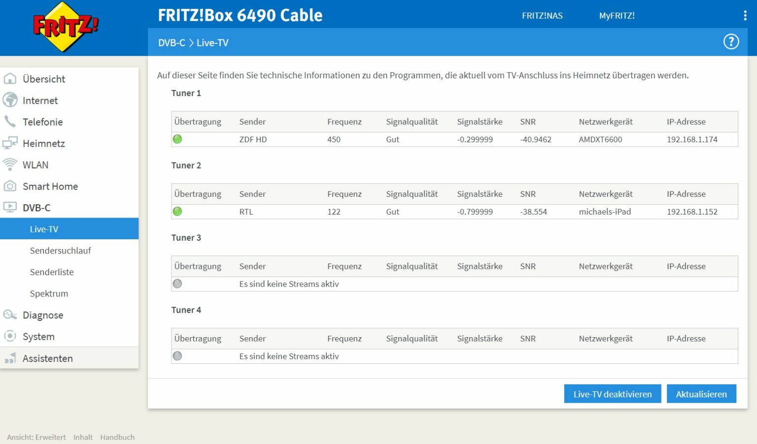 TV-Empfang über die FRITZBox: So empfangen Sie über die FRITZBox TV