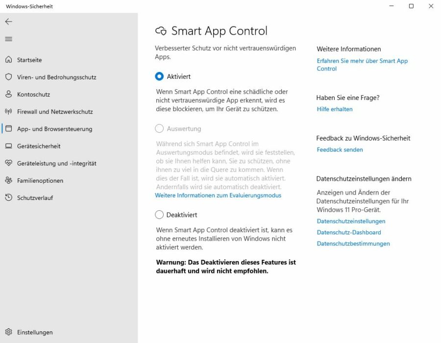 Die Smart App Control von Windows 11 im Blick - WinTotal.de