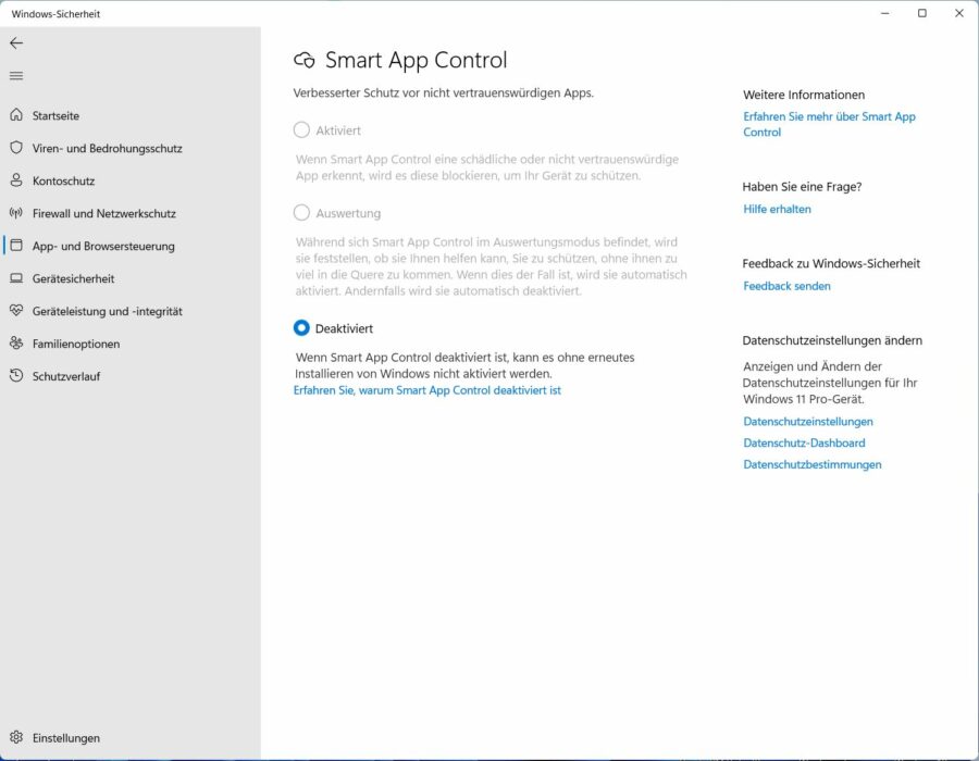 Die Smart App Control von Windows 11 im Blick - WinTotal.de
