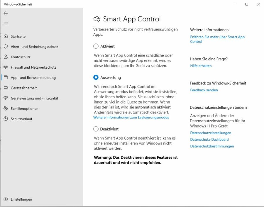 Die Smart App Control von Windows 11 im Blick - WinTotal.de